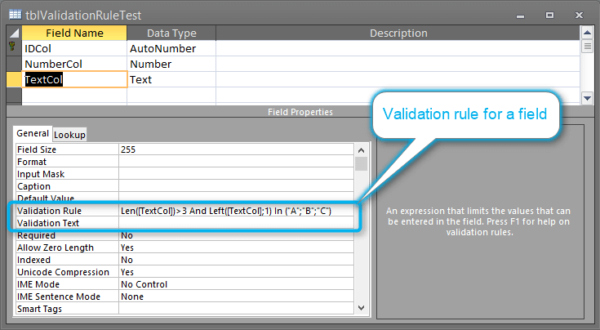 How To Use Validation Rule In MS Access 2016