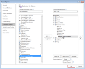 How To Work With MS Access Switchboard Manager